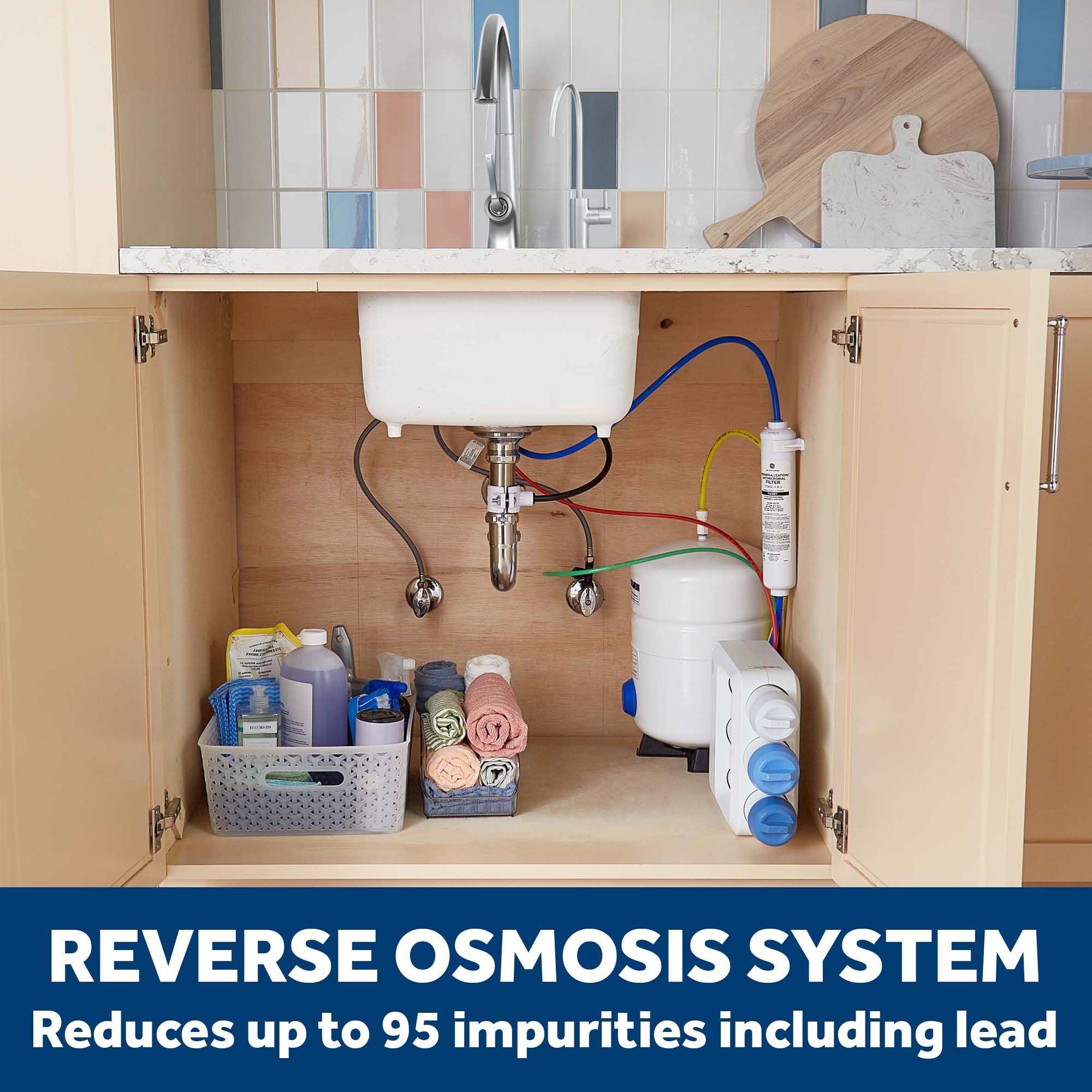GXRV40TBN | GE REVERSE OSMOSIS 5 STAGE PREMIUM WATER FILTRATION SYSTEM ...
