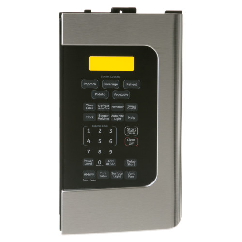WB07X11059 - MICROWAVE CONTROL PANEL - BLACK & STAINLESS STEEL