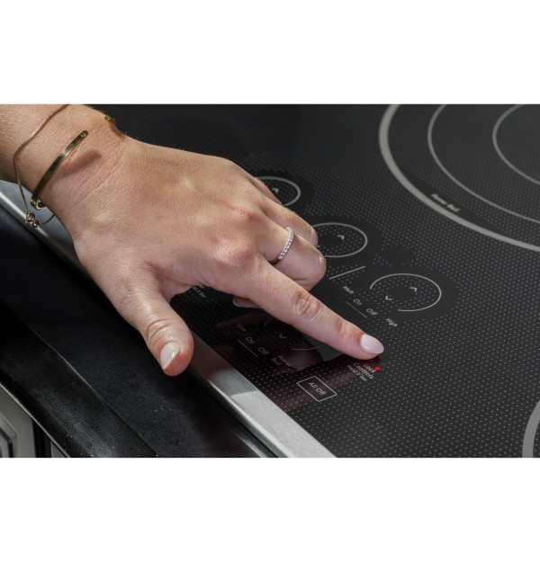 CAFÉ™ 36" Touch-Control Electric Cooktop - CEP90361TBB - Cafe Appliances