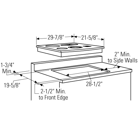 ZEU30RSFSS — GE Monogram® 30" Digital Electric Cooktop | Monogram ...