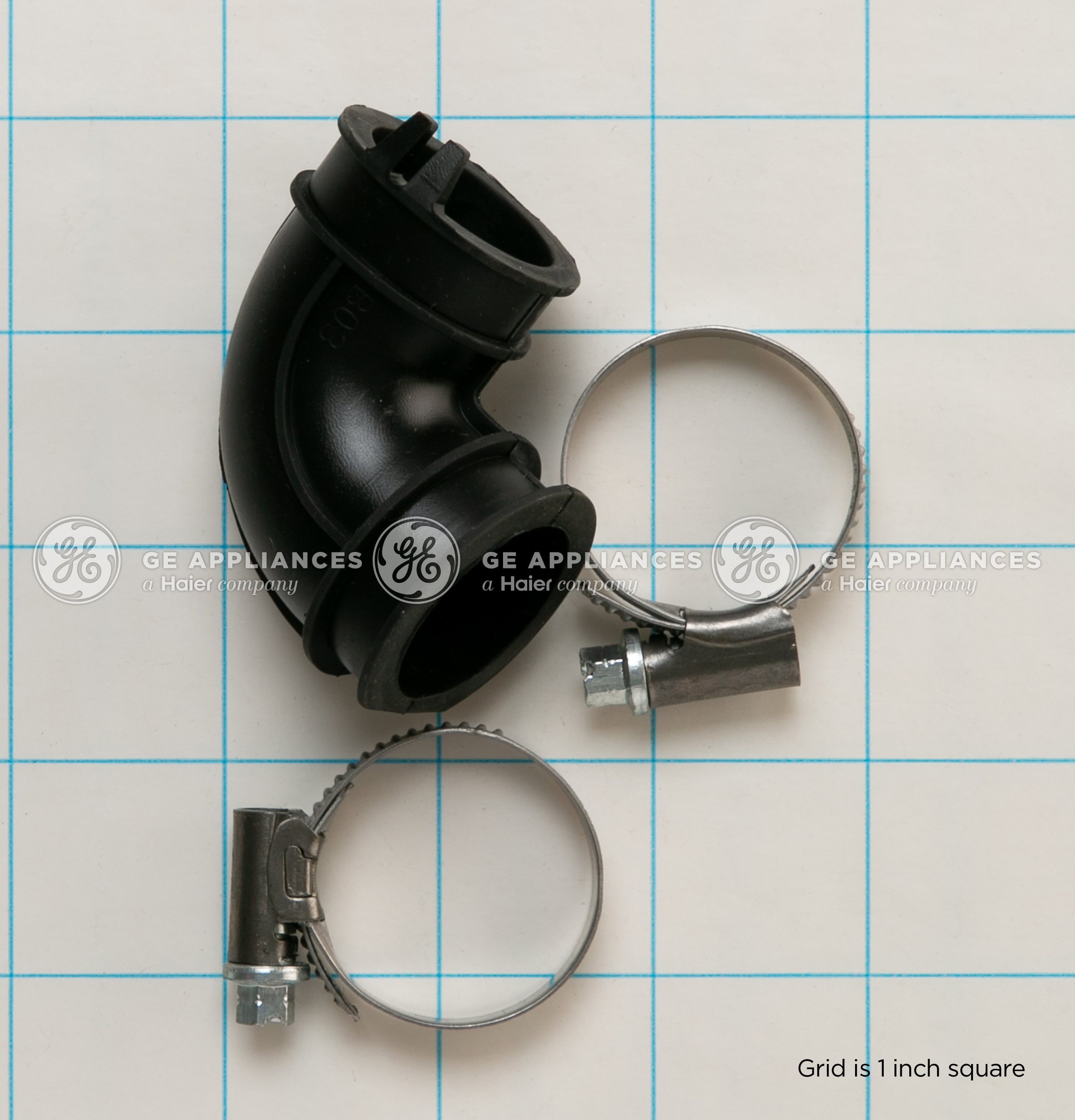 WD24X33918 | ELBOW HOSE AND CLAMPS KIT | GE Appliances Parts