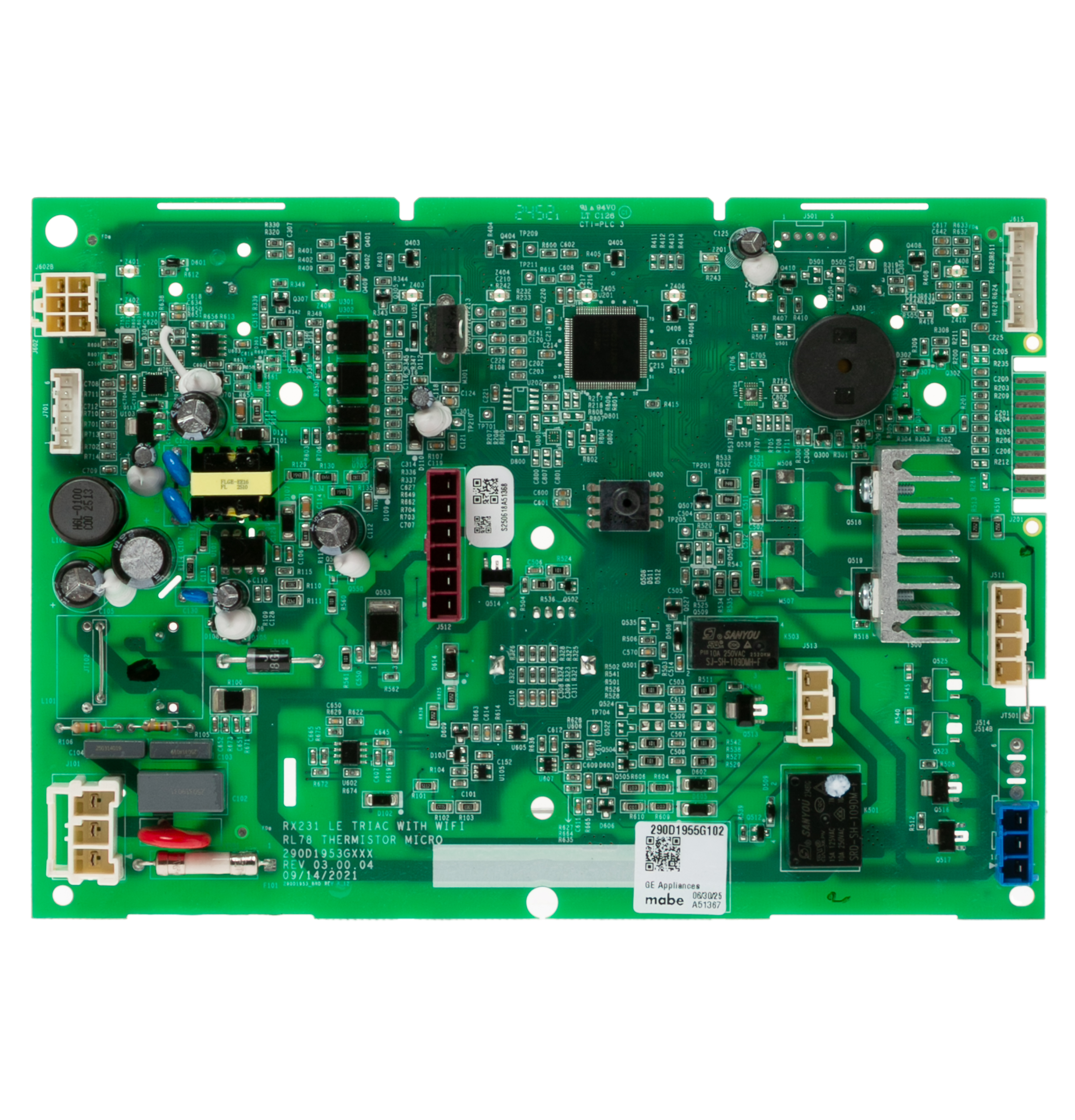 WH22X38438 | MAIN CONTROL BOARD W/INSTRUCTIONS TL24 WASHER LE | GE ...