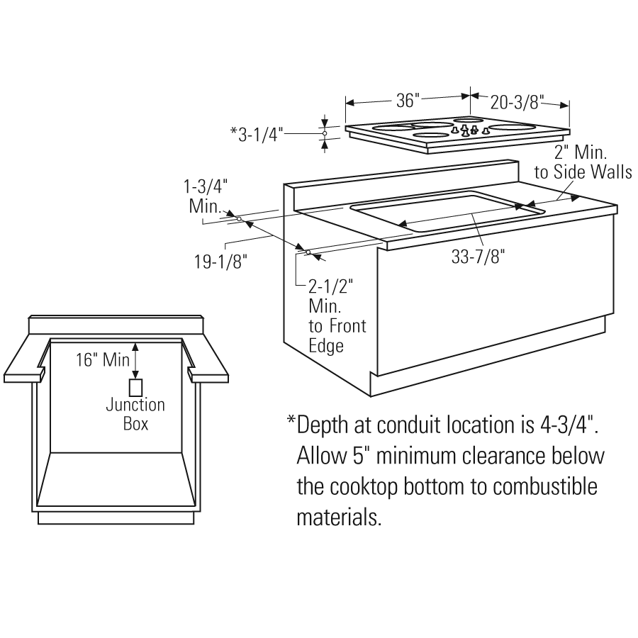 ZEU36KSKSS — GE Monogram® 36" Electric Cooktop | Monogram Appliances