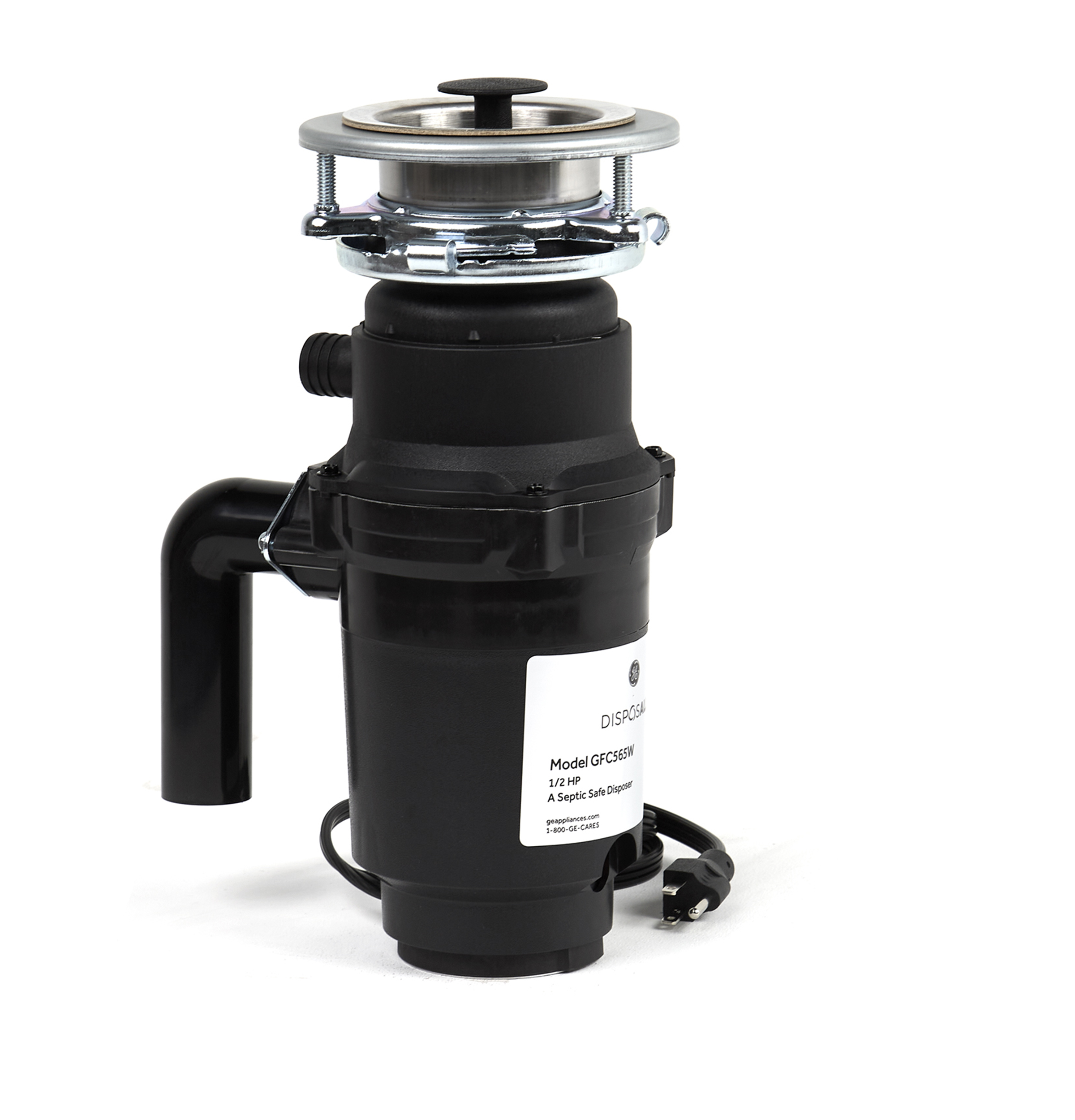 GFC565W | GE DISPOSALL® 1/2 HP Continuous Feed Garbage Disposer Corded ...